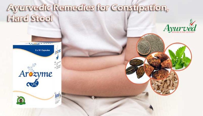 Ayurvedic Remedies for Constipation, Hard Stool